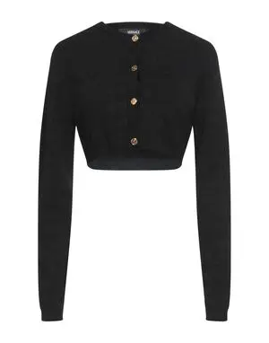 Versace Cardigan In Viscose Blend With Metallic Finish
