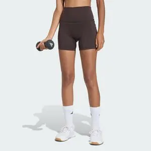 Adidas 3 Stripes Studio All Me Booty Short Leggings - Aurora Coffee