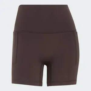 Adidas 3 Stripes Studio All Me Booty Short Leggings - Aurora Coffee