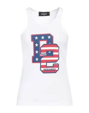 Dsquared2 Tank Top Size Cotton - White