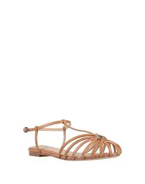 Lola Cruz Lizard-print Leather Sandals