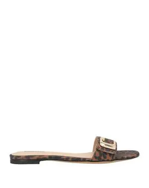 Lola Cruz Sandals Size Textile Fibers - Brown