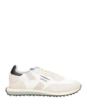 GHOUD VENICE Low Top Leather And Textile Sneakers - White