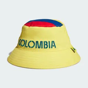 Adidas Colombia Fan Bucket - Impact Yellow / Dusky Petrol / Mystery Petrol
