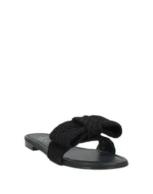 Agl Slide Sandals With Bow Detailing - Black
