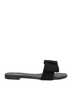 Agl Slide Sandals With Bow Detailing - Black