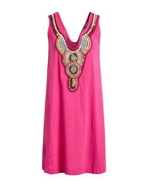 JIJIL Mini Dress Fuchsia Size Cotton - Pink
