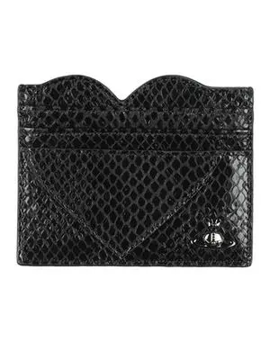 VIVIENNE WESTWOOD Heart Card Holder Cardholder Leather - Black