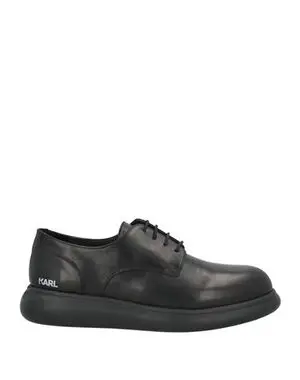 Karl Lagerfeld Granby Lace-up Shoes Size Leather - Black