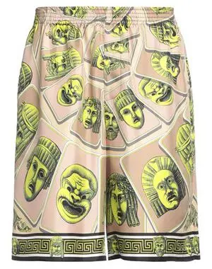 Versace Shorts & Bermuda Shorts Sky Size Silk - Beige