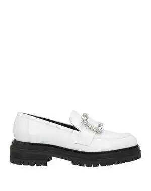 SERGIO ROSSI Loafers Size Leather - White