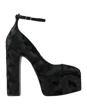 Steve Madden Velvet Platform Ankle Strap Pumps