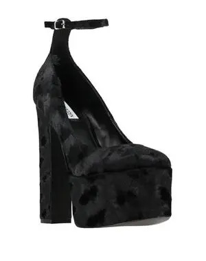 Steve Madden Velvet Platform Ankle Strap Pumps