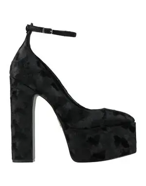 Steve Madden Velvet Platform Ankle Strap Pumps
