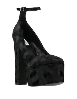 Steve Madden Velvet Platform Ankle Strap Pumps