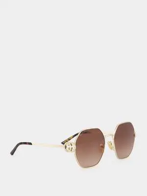 Gucci Oval Frame Sunglasses