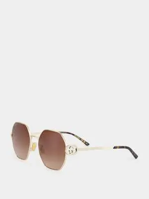 Gucci Oval Frame Sunglasses