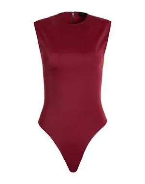 MUGLER Bodysuit Polyamide Elastane - Red