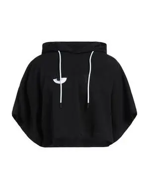 CHIARA FERRAGNI Cotton Terry Sweatshirt With Embroidered Logo - Black