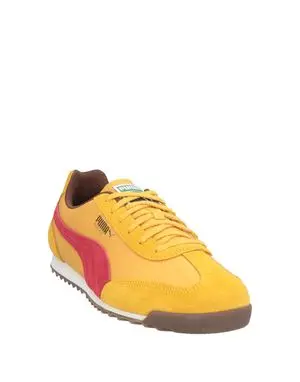 PUMA Arizona Sneakers In Cowhide And Textile Fibers - Yellow