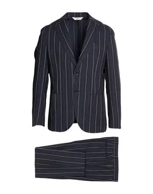 PAOLONI Suit Midnight Size Linen, Wool
