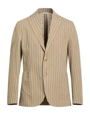 MANUEL RITZ Blazer Size Linen, Viscose, Polyamide - Beige