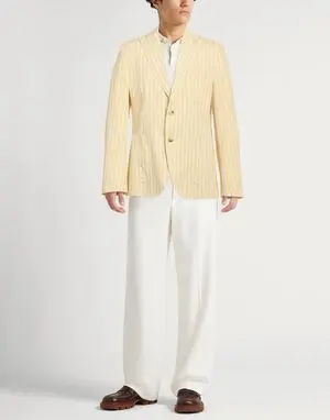 MANUEL RITZ Blazer Size Linen, Viscose, Polyamide - Ivory
