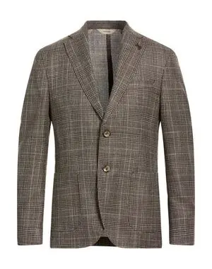 PAOLONI Blazer Size Virgin Wool, Silk, Linen - Black