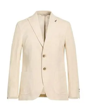 PAOLONI Blazer Size Linen - Beige
