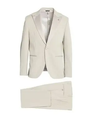 MANUEL RITZ Suit Size Polyester, Viscose, Elastane - Beige