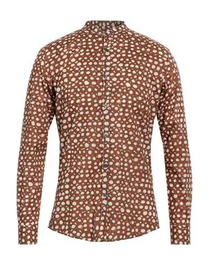 DANIELE ALESSANDRINI Shirt Size Cotton - Brown