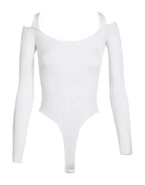 MUGLER Ribbed Jersey Bodysuit