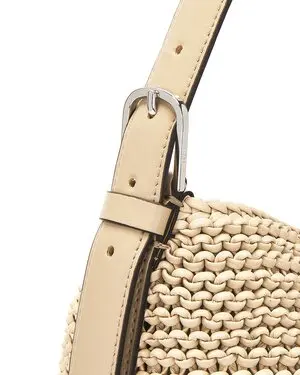TOTEME Belted Woven Leather Tote Bag - Fawn