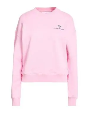 CHIARA FERRAGNI Sweatshirt Size Cotton, Elastane - Pink