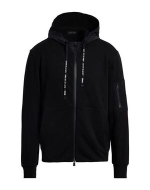 Herno Hooded Zip-up Sweatshirt - Black