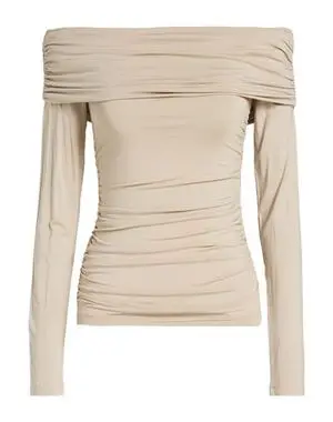 Rag & Bone Woman Top Black Size M Modal, Elastane Beige