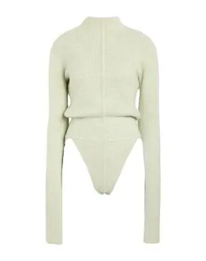Rick Owens Bodysuit Light Size Alpaca Wool, Polyamide, Wool, Elastane - Green