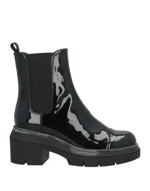 STUART WEITZMAN Ankle Boots In Leather And Elastic Fibres - Black