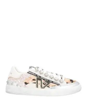EMANUÉLLE VEE Low-top Leather Sneakers - Blush