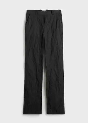 TOTEME Crinkled Cotton Trousers