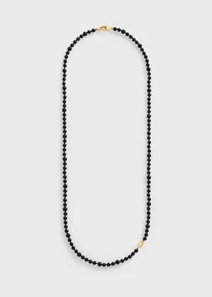 TOTEME Infinity Bead Necklace - Black