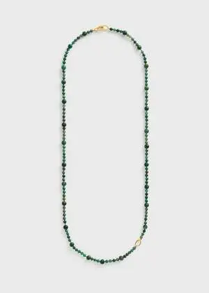 TOTEME Infinity Bead Necklace - Dark Green