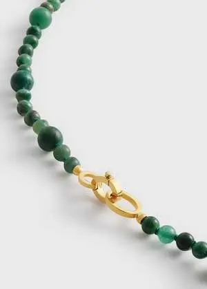 TOTEME Infinity Bead Necklace - Green