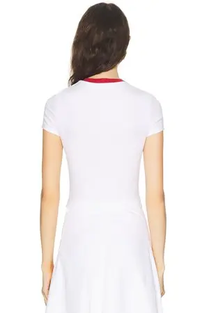 Dolce & Gabbana Short Sleeve Top In White