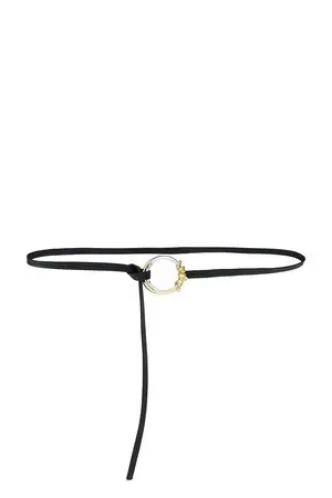 Bottega Veneta Knot Ring Belt - Black  Muse Brass  & Silver