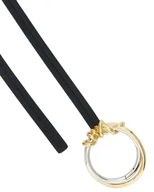 Bottega Veneta Knot Ring Belt - Black, Muse Brass, & Silver