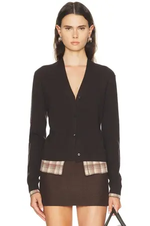 Acne Studios Kodovas Cardigan - Dark Brown