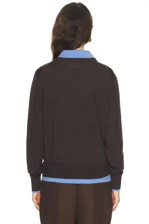 Acne Studios Kascha V-neck Sweater In Chocolate