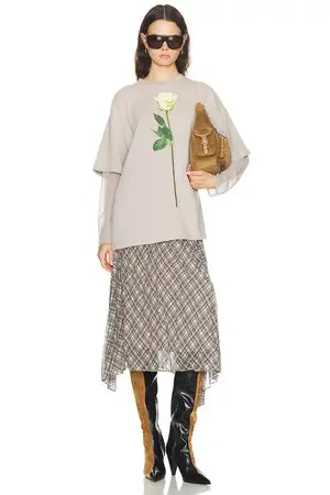 Acne Studios Edra Double Graphic Top