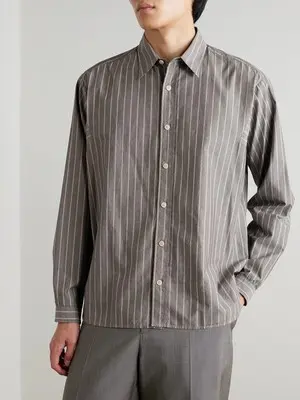 Oliver Peoples Garrison Striped Cotton Shirt